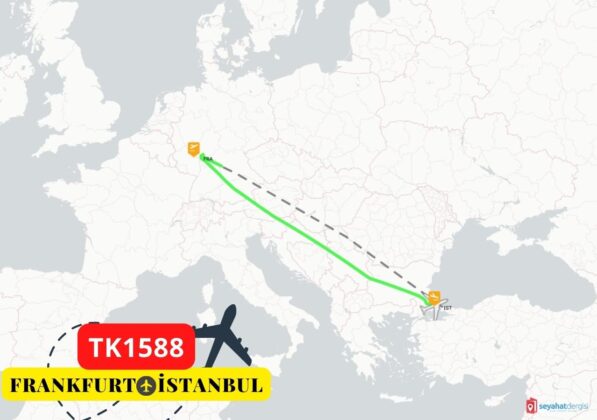 TK1588 Flight Tracker | Turkish Airlines Frankfurt - Istanbul